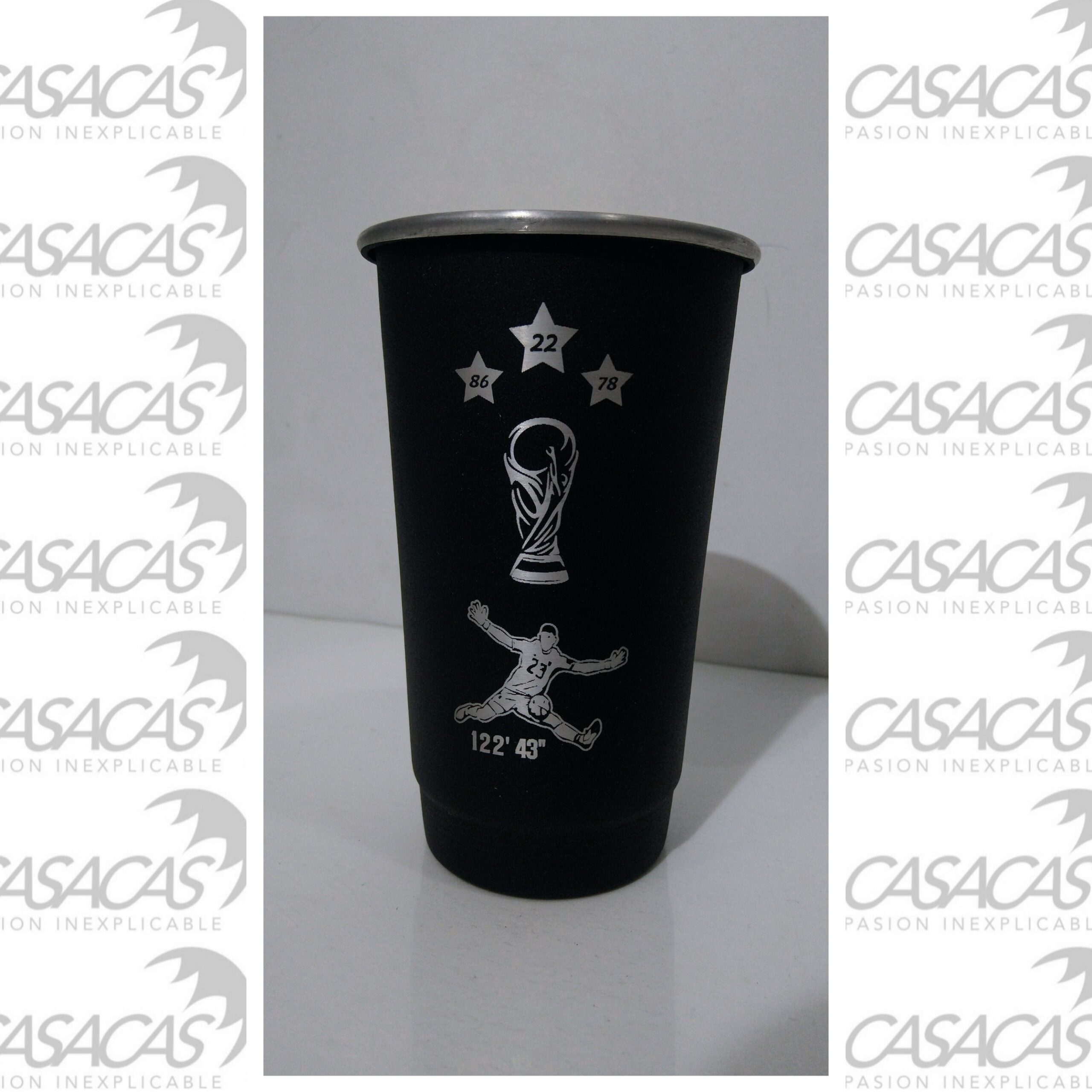 Vaso Aluminio Negro AFA - Casacas Local